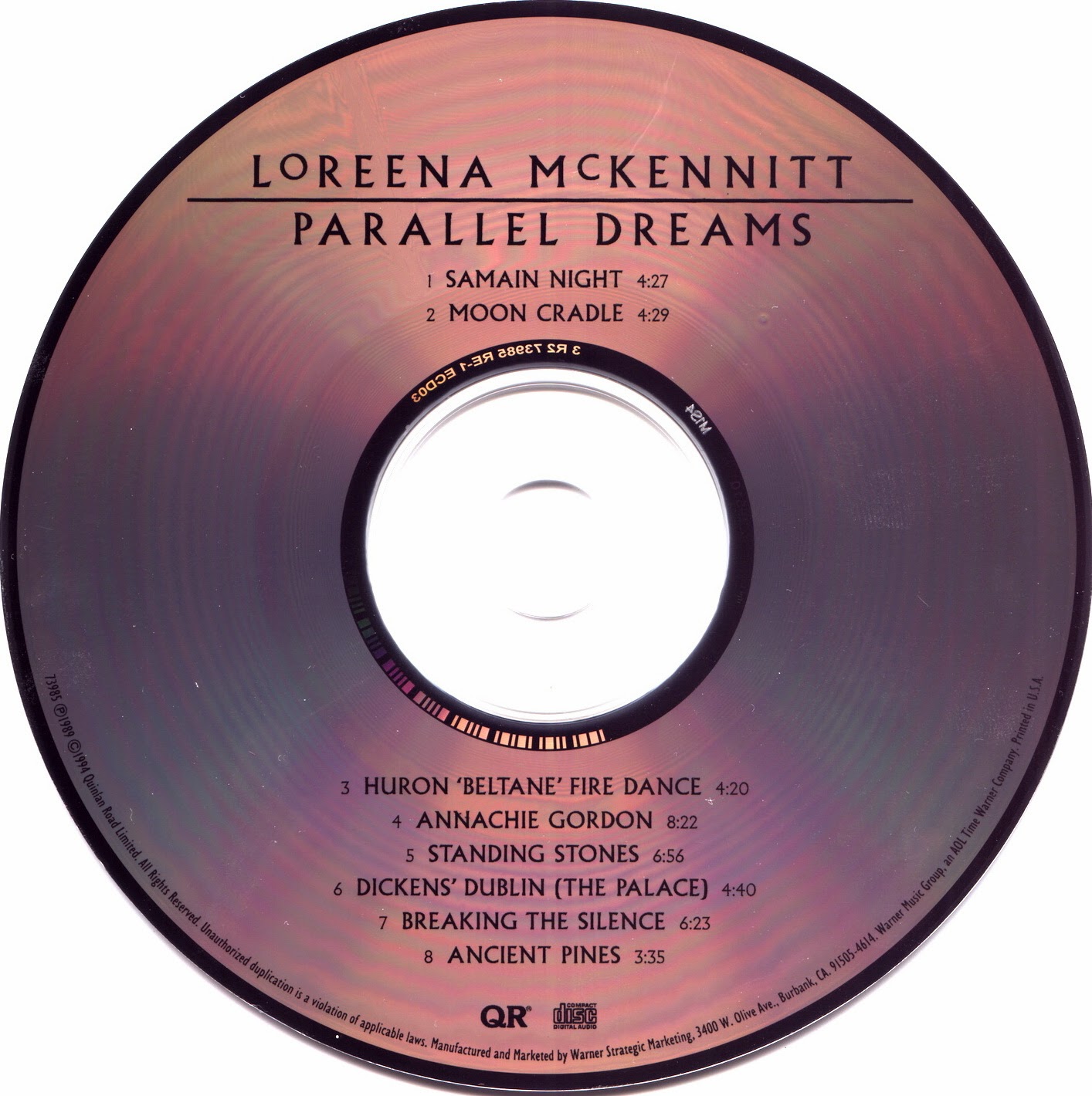 Mundo Dos Encartes / World Of Booklets: Loreena McKennitt - Parallel ...