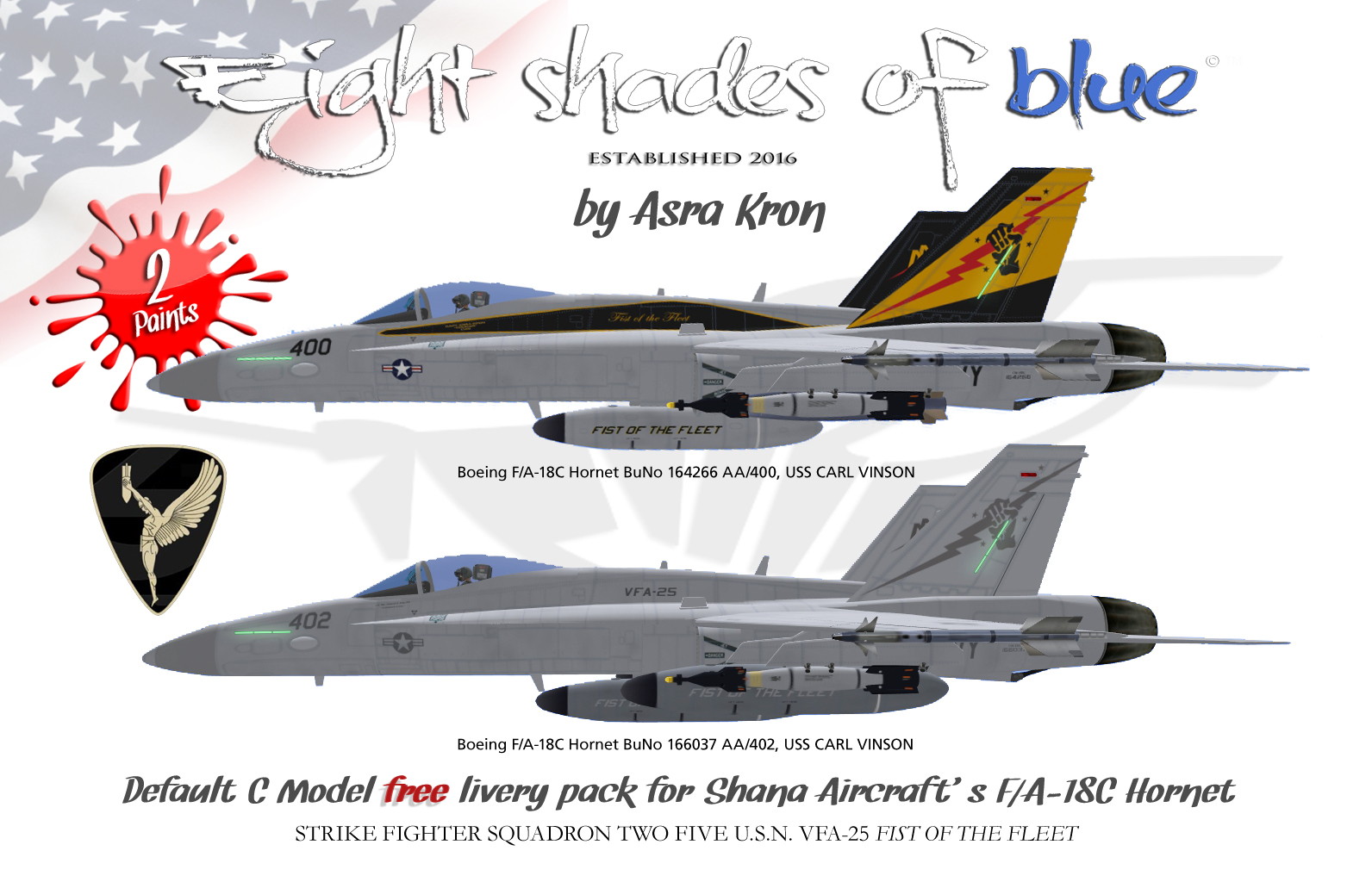 Eight Shades of Blue: Boeing F/A-18C Hornet VFA-25