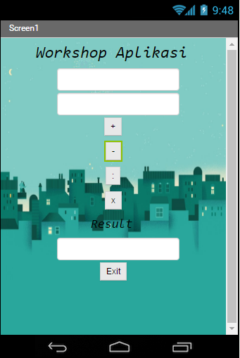 e)(o: Tutorial App Inventor Untuk Membuat Aplikasi Calculator Sederhana