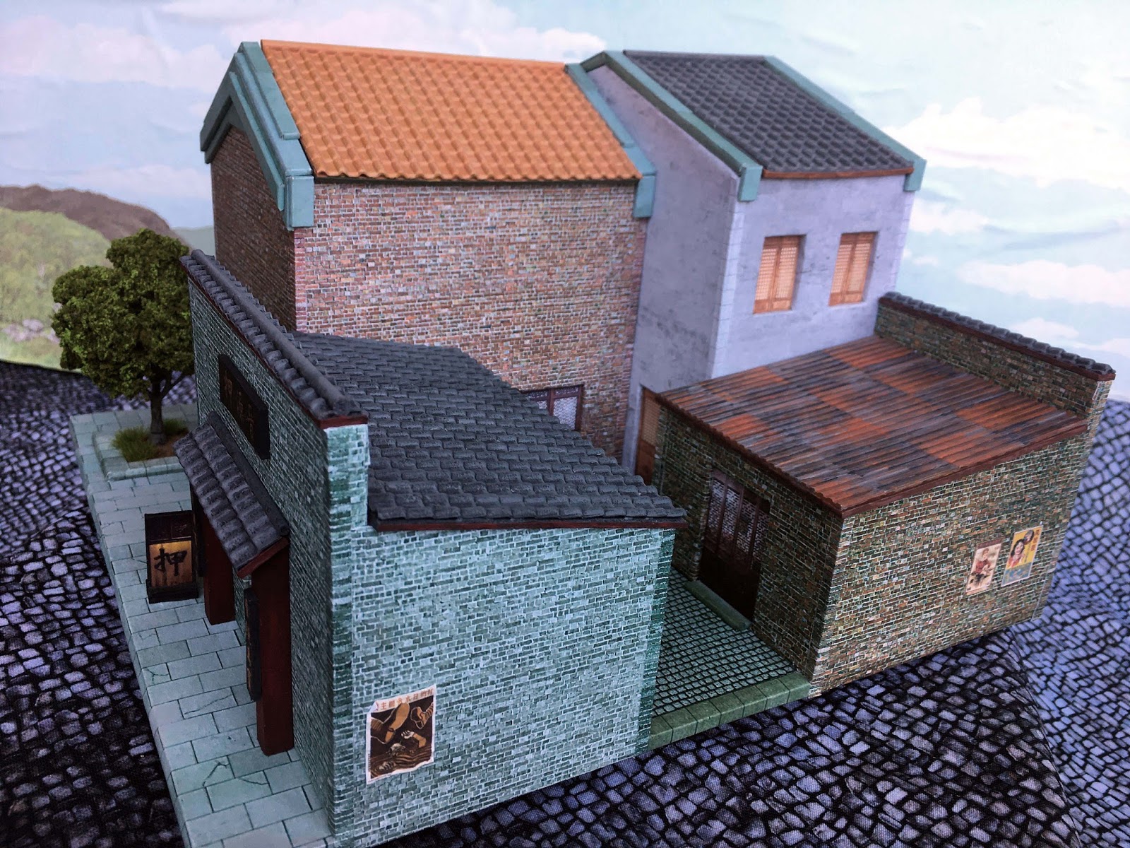 Major Thomas Foolery's War Room: Chinese Hutong Shops in 28mm