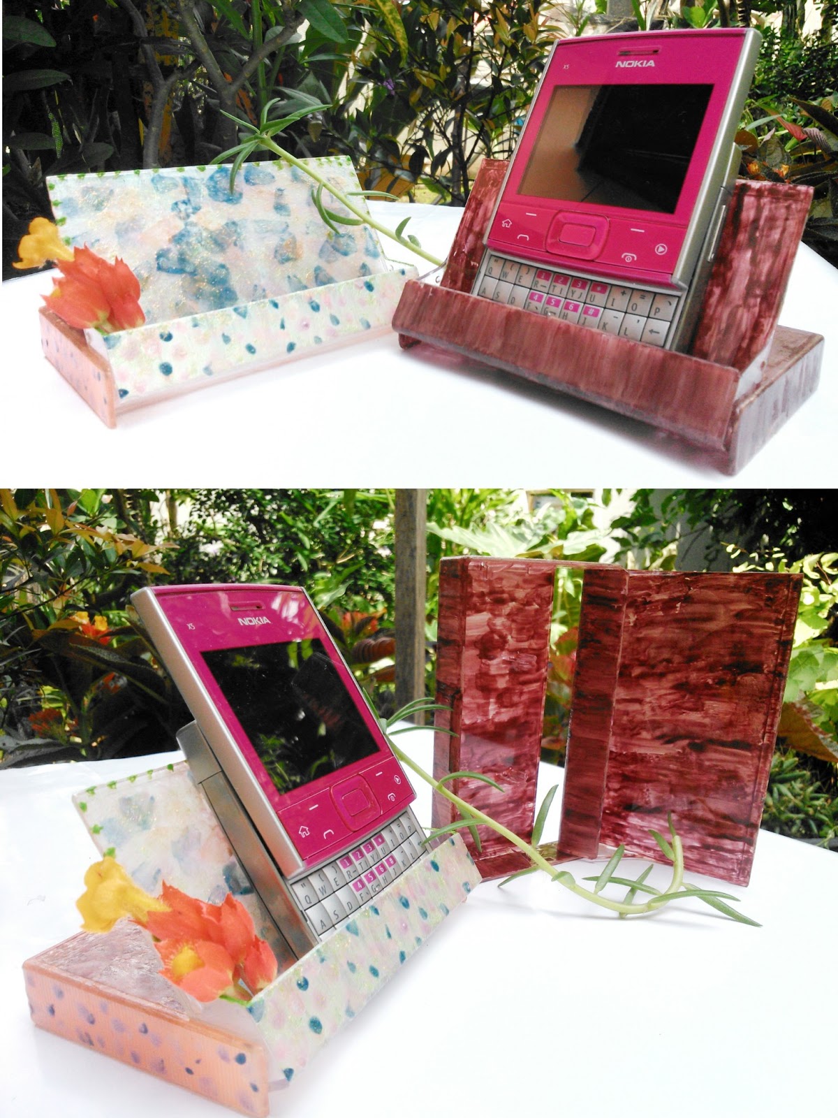 DIY Standing Phone Holder - Thousands of Miracles