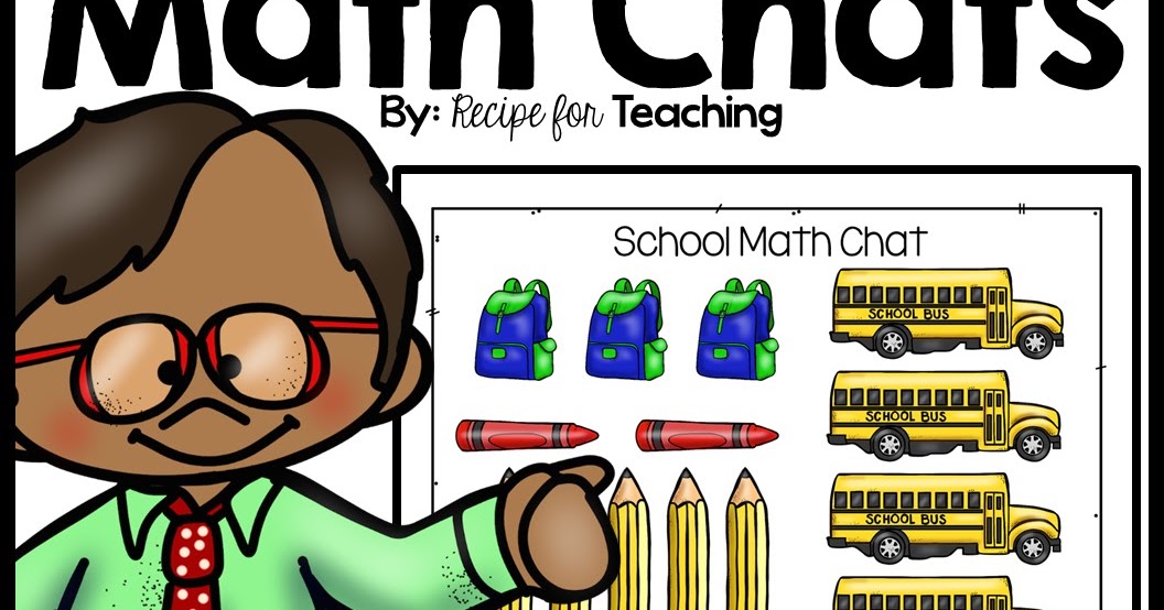 Math Chats with a FREEBIE! - Recipe for Teaching