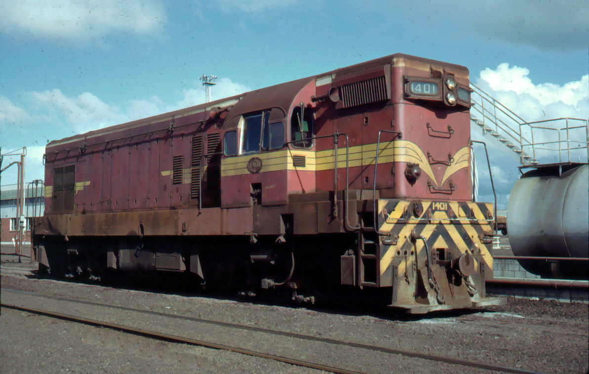 transpress nz: NZR DAA 1401 in Te Rapa, May 1975