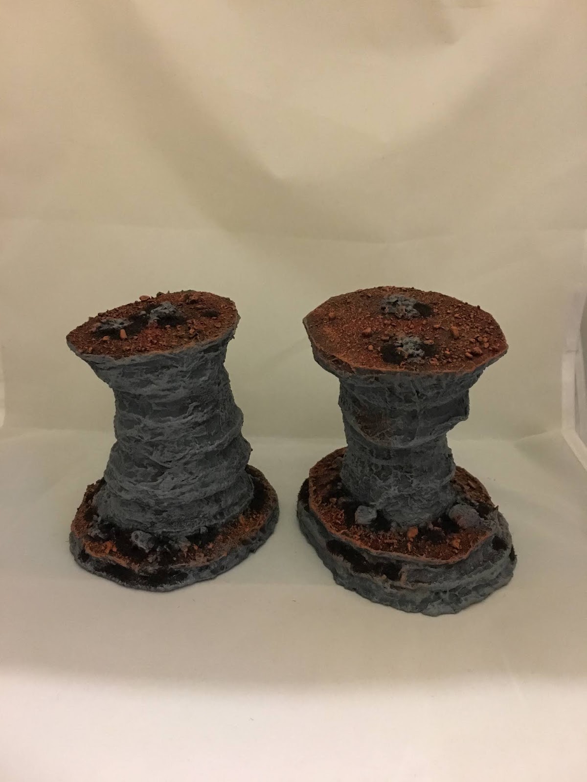 Sword of templar: Terrain Showcase - Simple cardboard rock & hills for ...