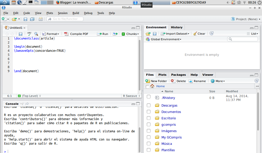 Instalacion R y RStudio en ubuntu ~ La revancha de mufaza
