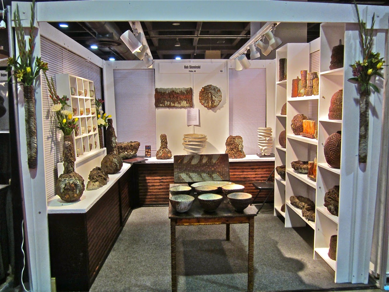 Rob Sieminski Ceramics: Philadelphia Craft Show Booth 1