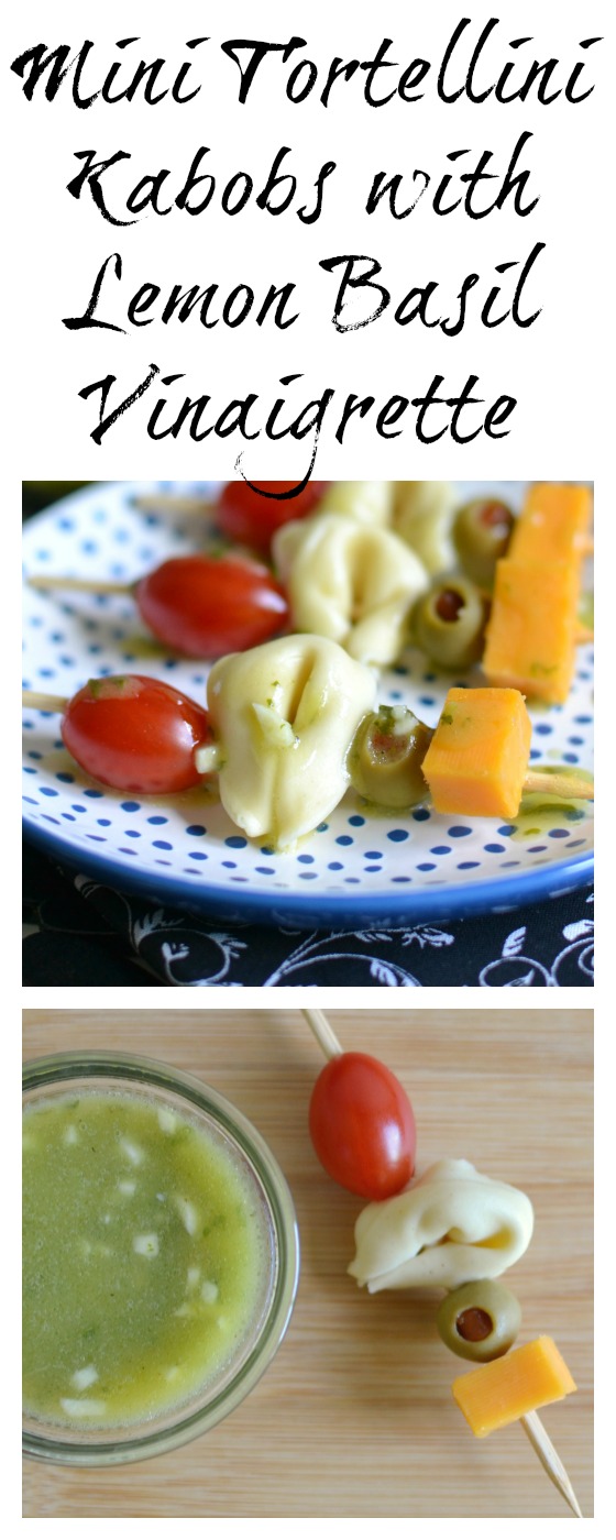Mini Tortellini Kabobs with Lemon Basil Vinaigrette Recipe