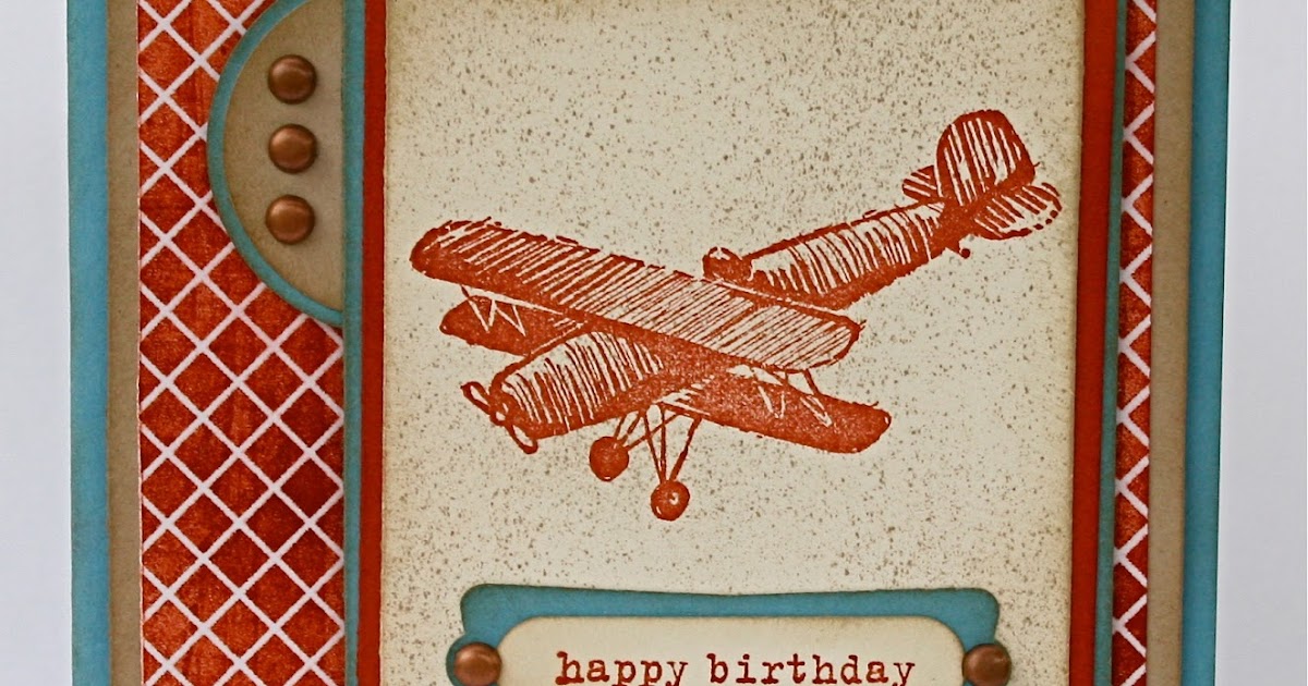 Stampin' Anne: Plane and Simple Birthday Card