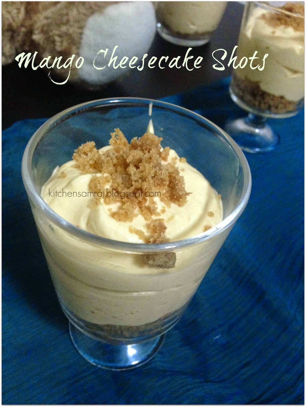 Mango Cheesecake Shots | Kitchen Samraj!