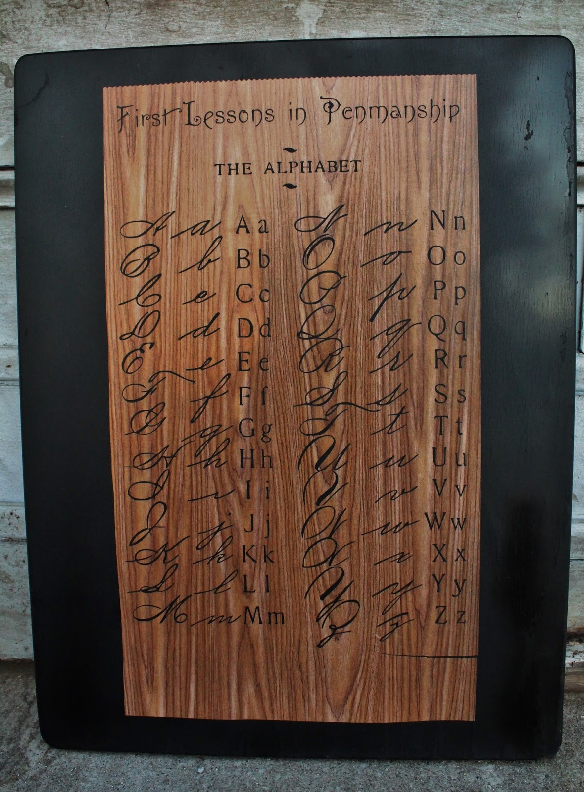 Antique Alphabet School Book Page Sign - Knick of Time