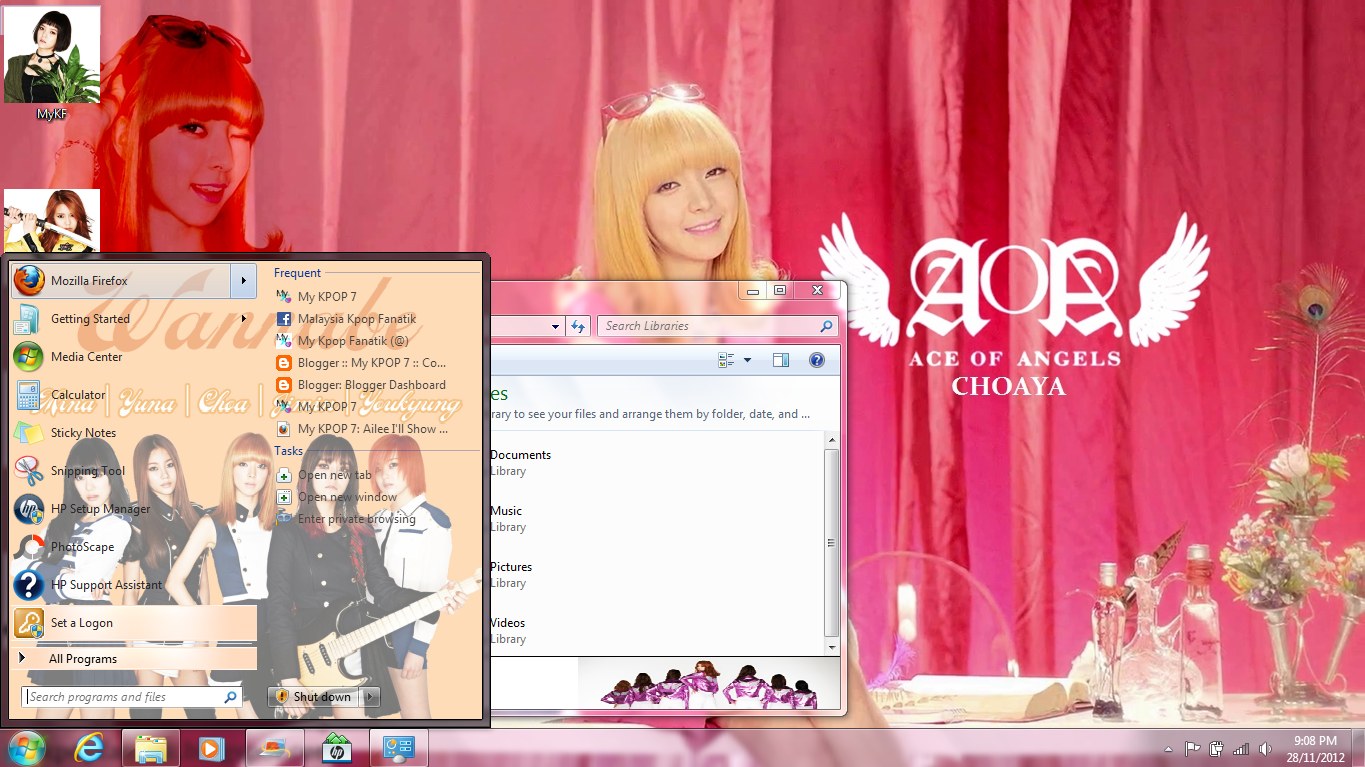 My KPOP 7: AOA Get Out (WANNABE) Windows Theme Downloads