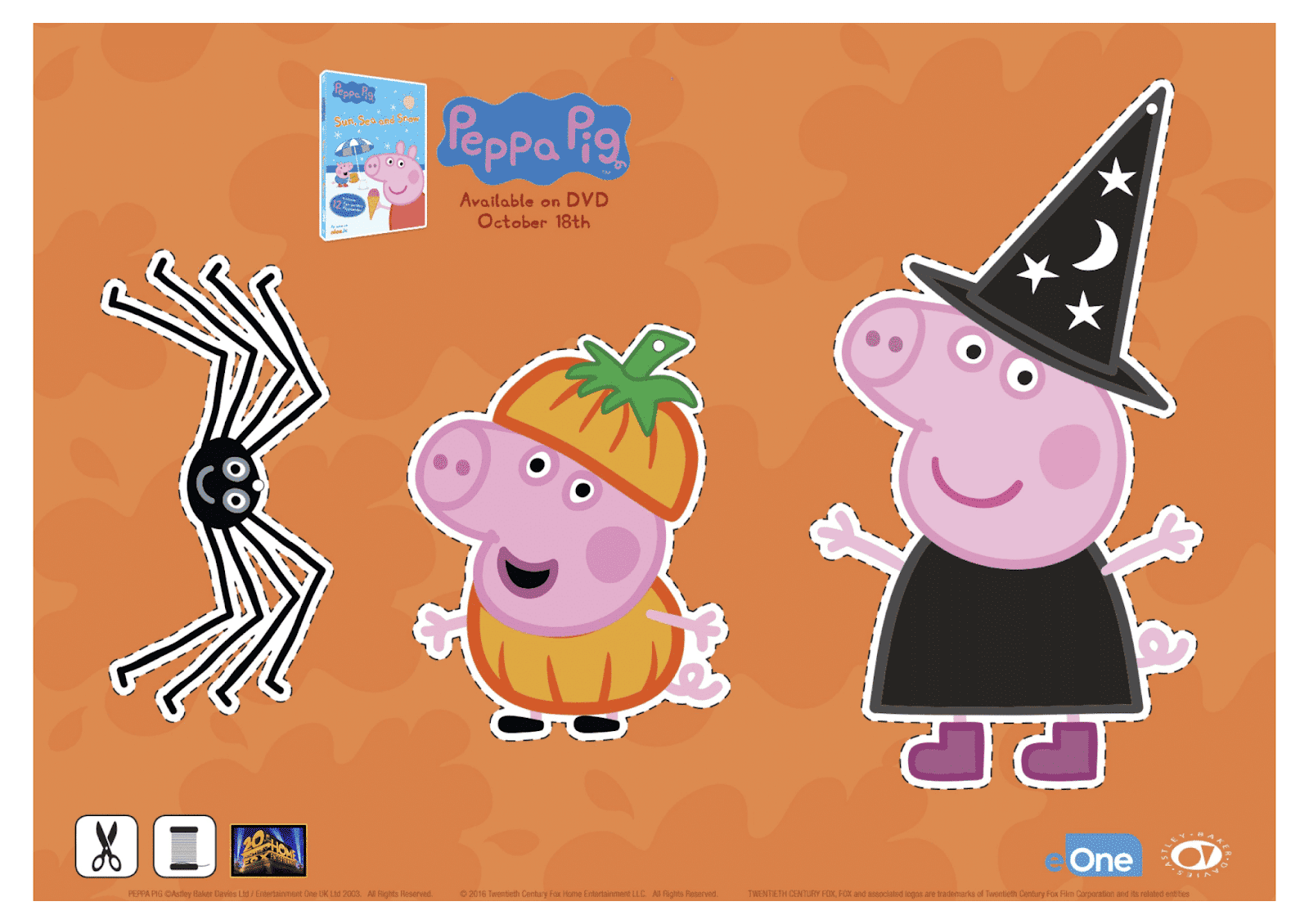 Have a Spooktacular Halloween with Peppa Pig {Free Printable Coloring ...