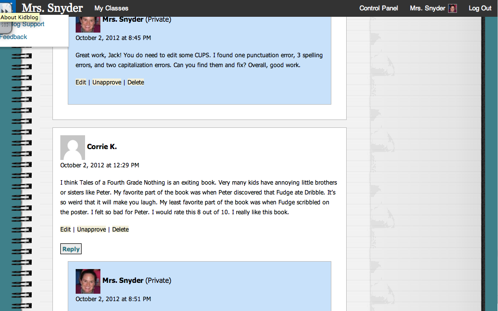 Fourth Grade Flipper: Kidblog...A.MA.ZING!