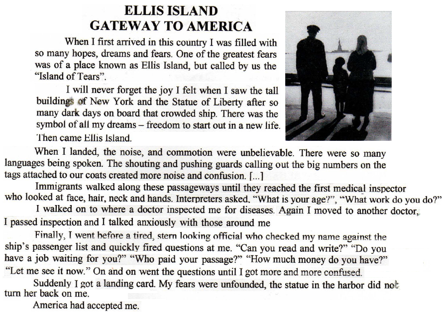 Mrs Djebbar's English Classroom: CE Séance 1 : Ellis Island, A Gateway ...