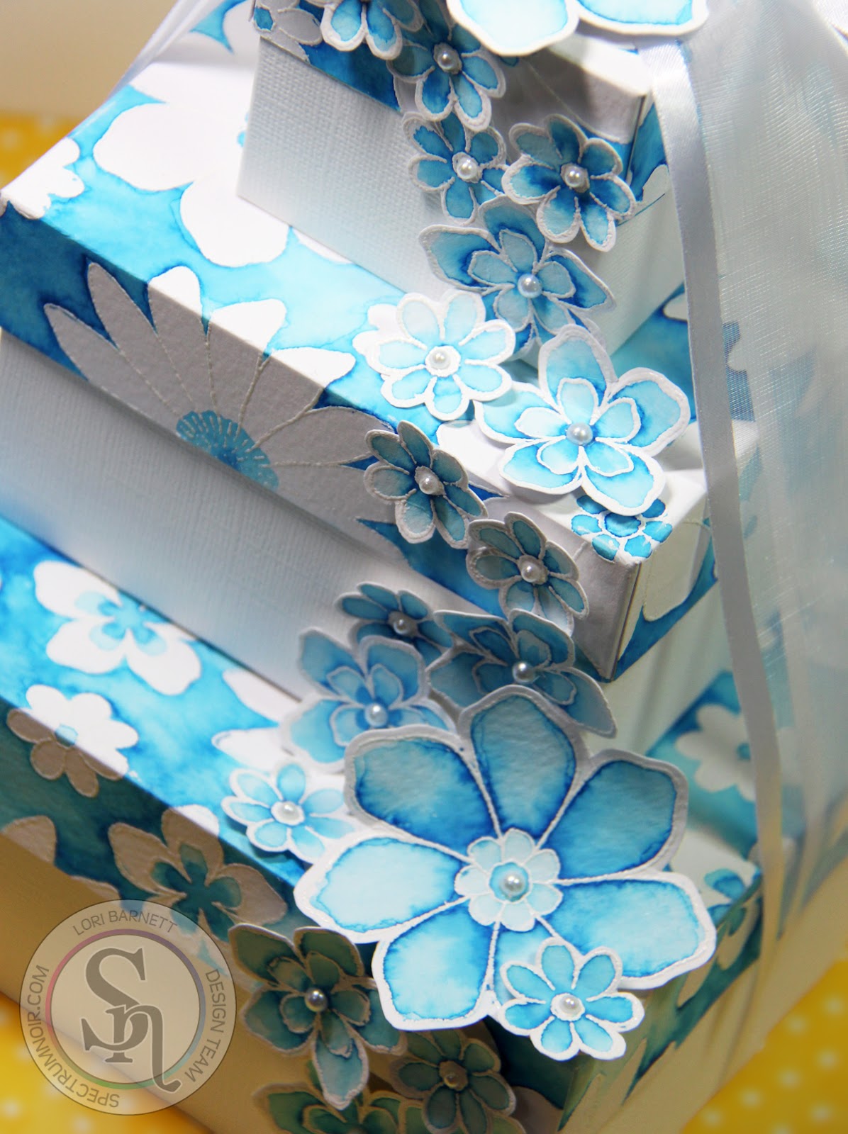 Stamp Scents: Watercolored Three-Tier Gift Box