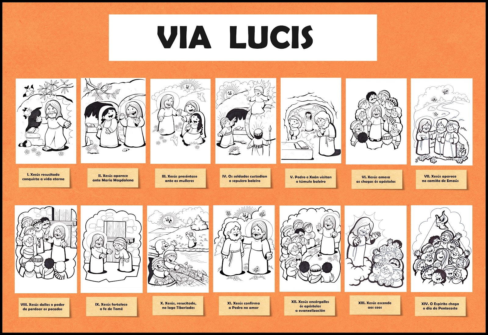 Parroquia de San Estevo de Tremoedo: VÍA LUCIS. 1ª PARTE