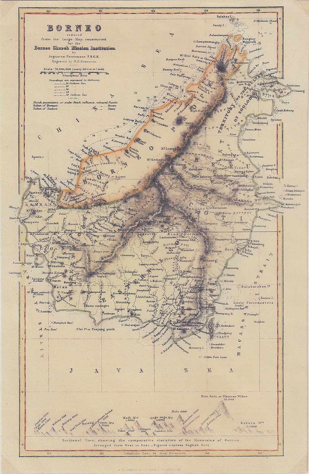 my North Borneo stamps: Some old maps of Borneo
