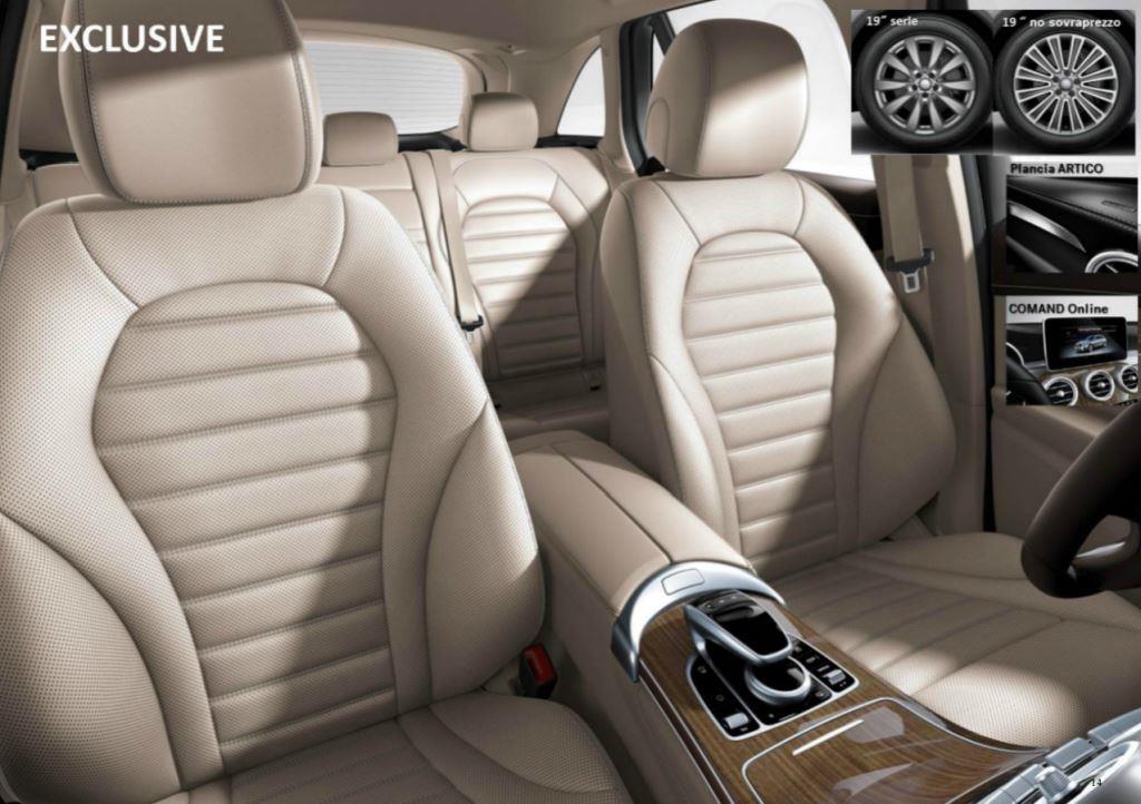 Mercedes GLC SUV Interni, sistema infotainment e foto