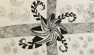 Art Room Blog: Advanced Zentangle Club--County Art Show 2016
