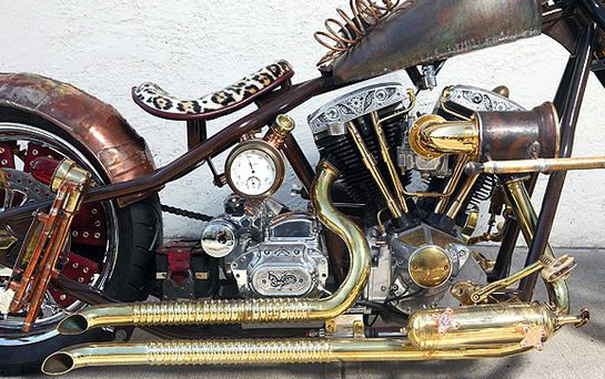 Just A Car Guy: Copper Mike's Steampunk bike
