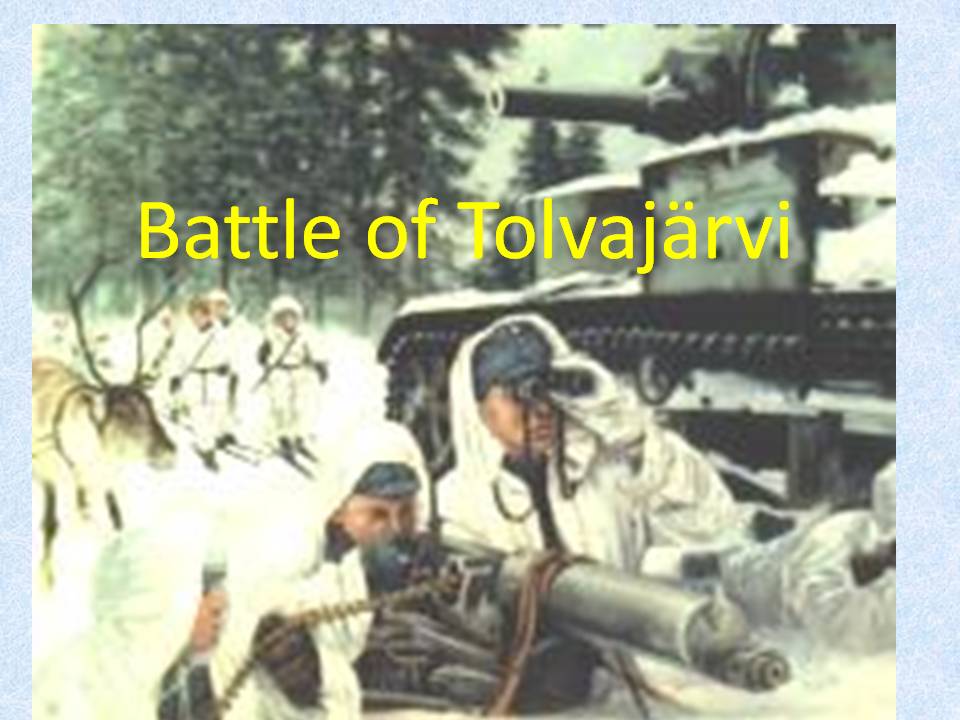 Battle Analysis: Tolvajarvi
