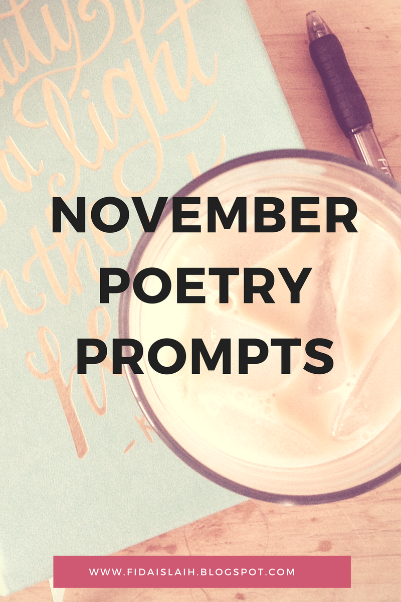 November Poetry Prompts