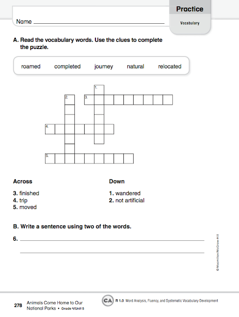 Homework 2012-2013: March 12th - Language Arts