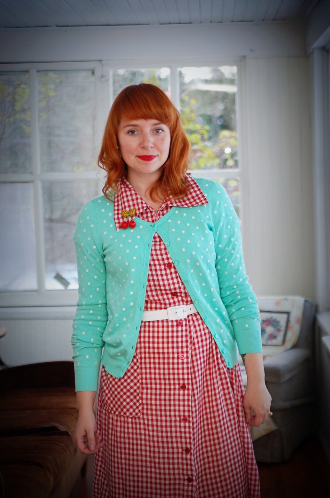 small town, BIG SMILE!: Checkers, Cherries & Polka Dots!