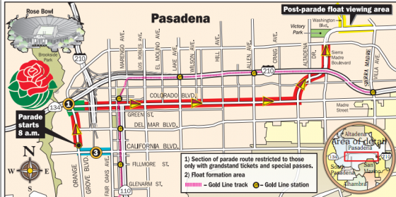 Rose Parade 2013 | Tournament of Roses Parade: Rose Parade Route Info ...