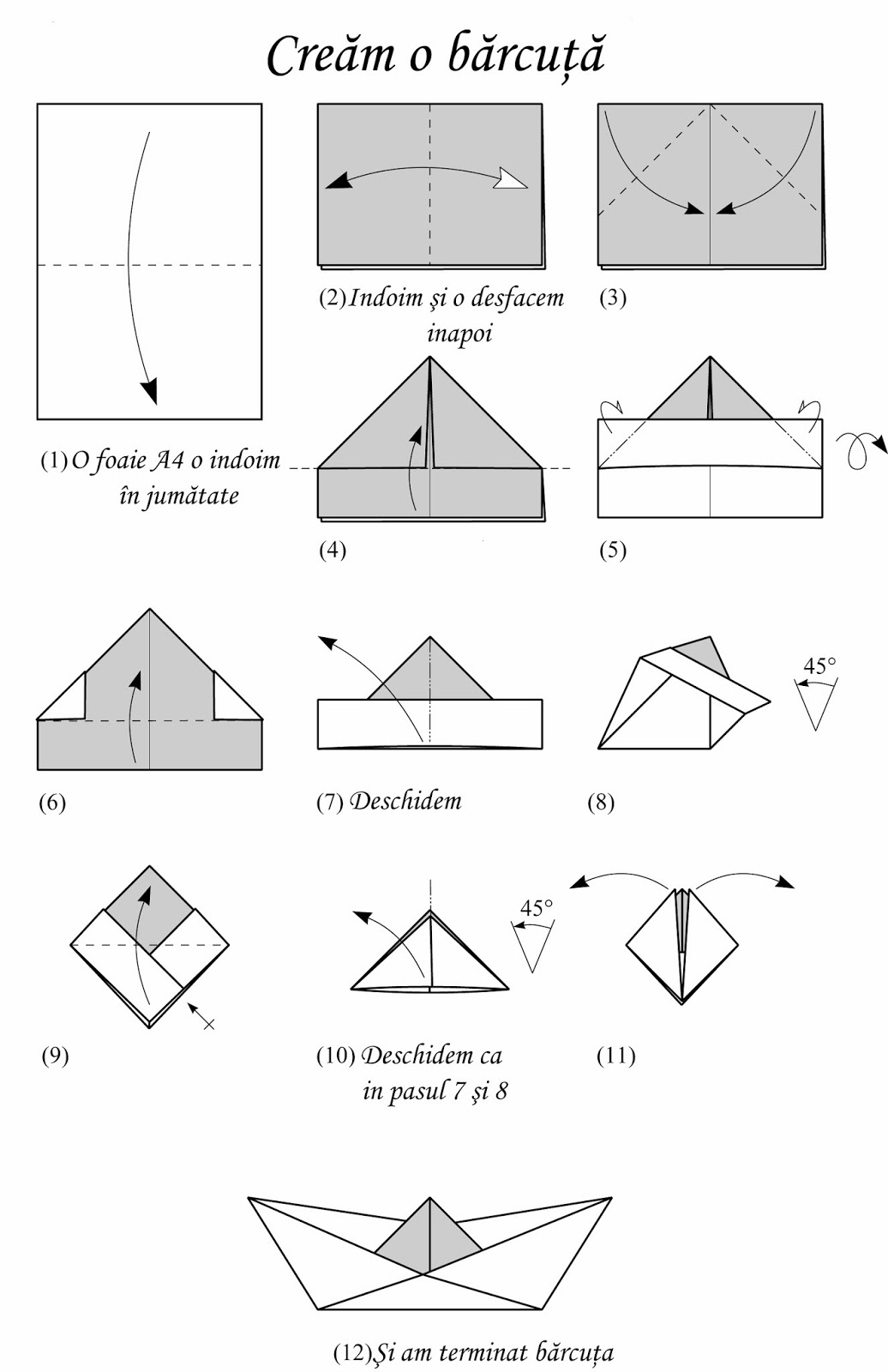 MiniTipoGraph: Origami obiecte