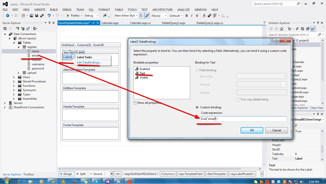 Insert,Update,Delete in GridView Using Asp.Net C# ~ ScreenShotsDrizzles