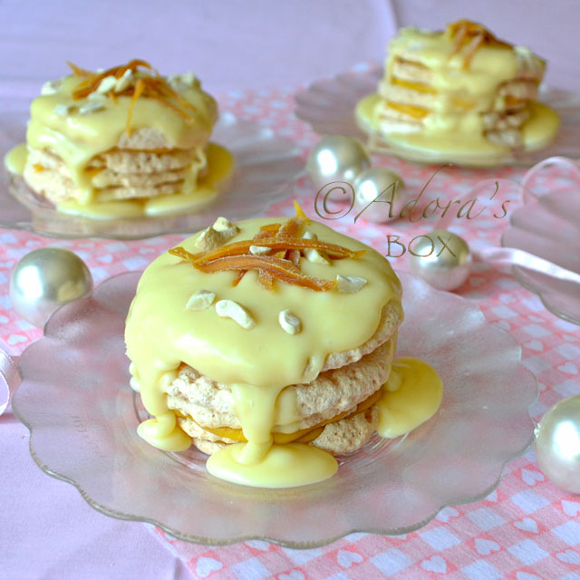 Adora's Box: WHITE CHOCOLATE AND MANGO MINI SANS RIVAL