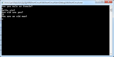 Programmer's Ranch: VB .NET Basics: Conditionals, Logical Operators and ...