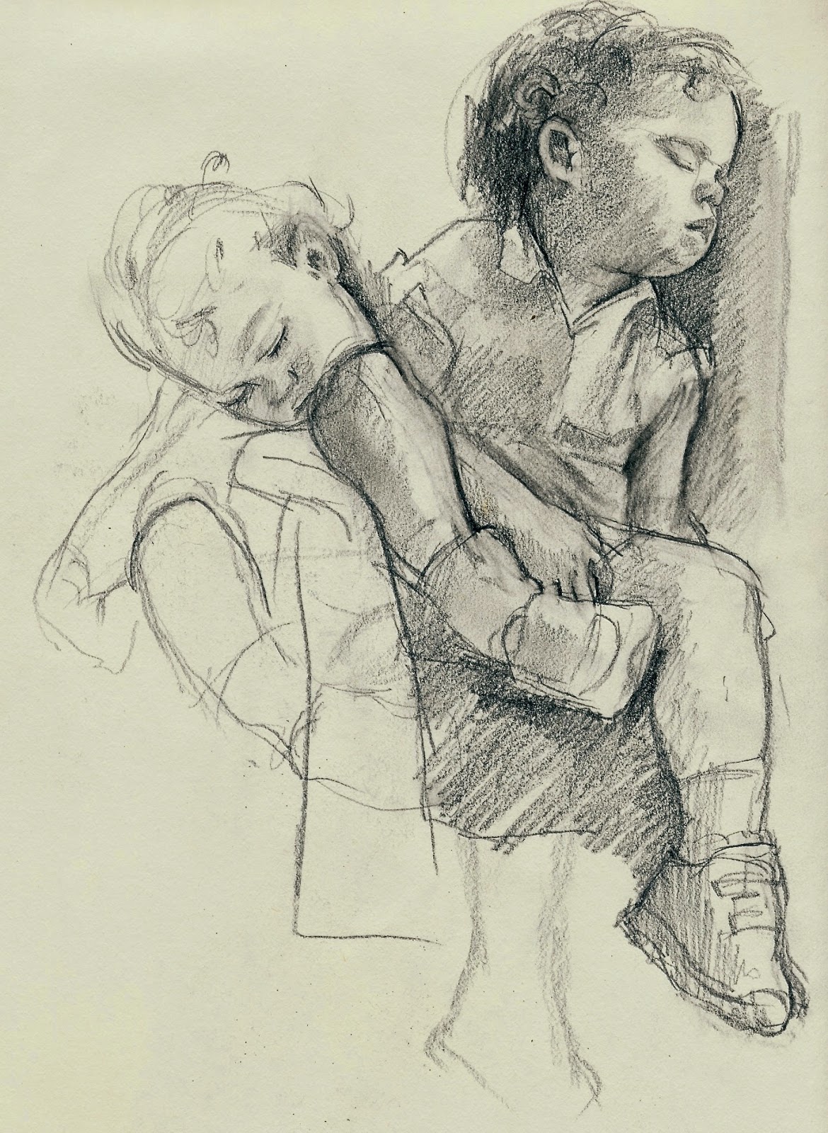Awake and Painting: Children Sleeping