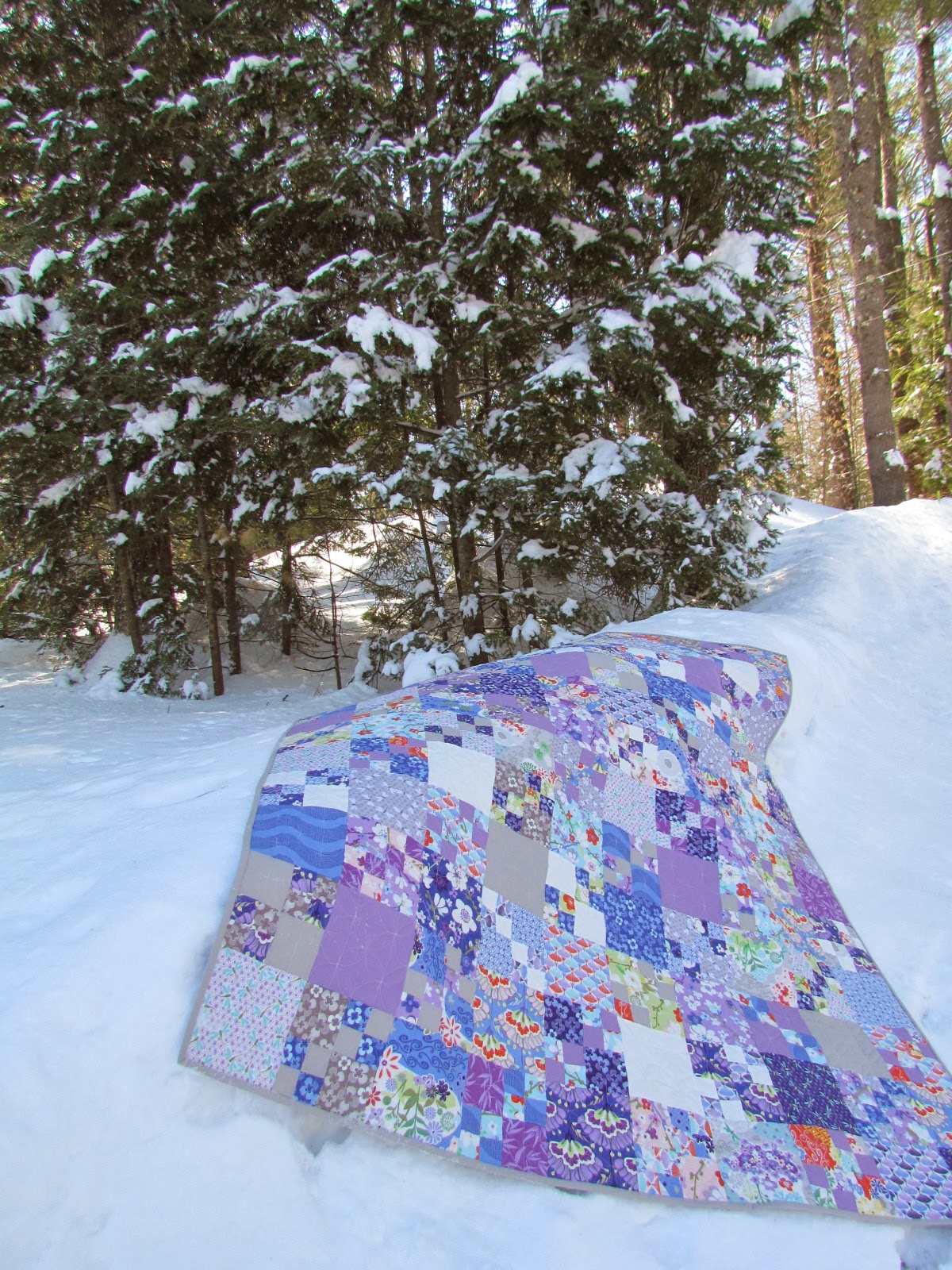 KayakQuilting: Finished - Penny Patch Quilt