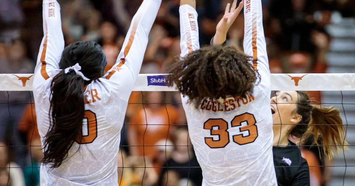 University of Texas Longhorns volleyball game against Albany in Austin ...
