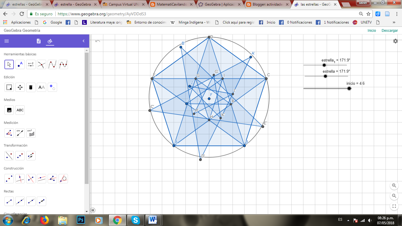 Actividades con geogebra