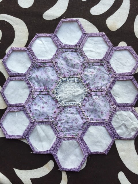 Sew Many Ways...: English Paper Piecing...Cutting Paper and Fabric