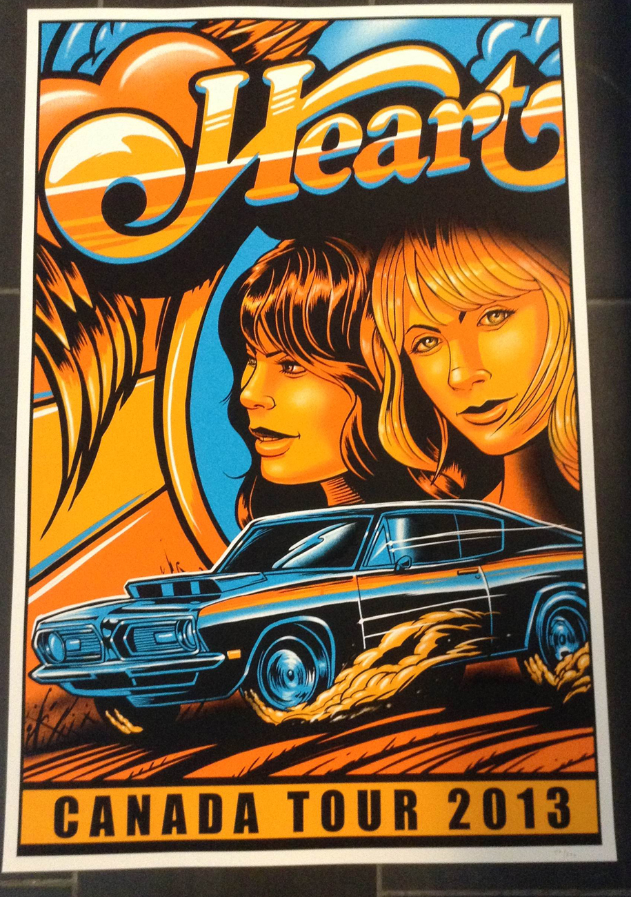 INSIDE THE ROCK POSTER FRAME BLOG: World Premier Exclusive Heart ...