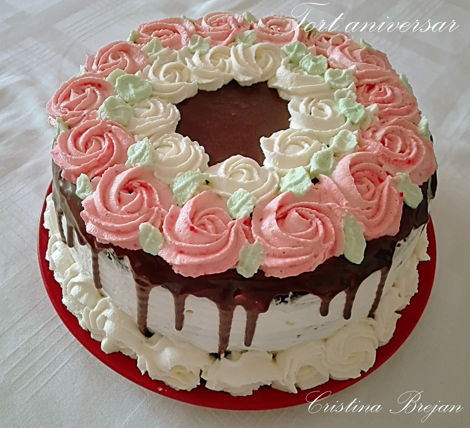 Arome si culori : Tort cu blat umed si crema de ciocolata