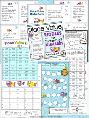 Primary Inspiration: Place Value Riddles for Three Digit Numbers ~ Free ...
