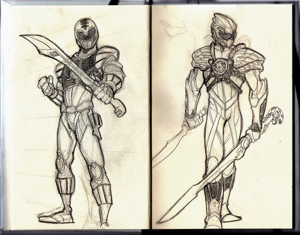AKIWA ART: Cool Power Rangers 1st Gen Redesign by Fernando Peniche
