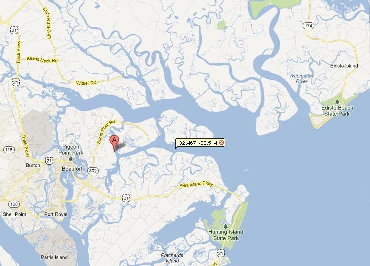 Where is BeachQuest: May 8, 2013 Morgan River,SC