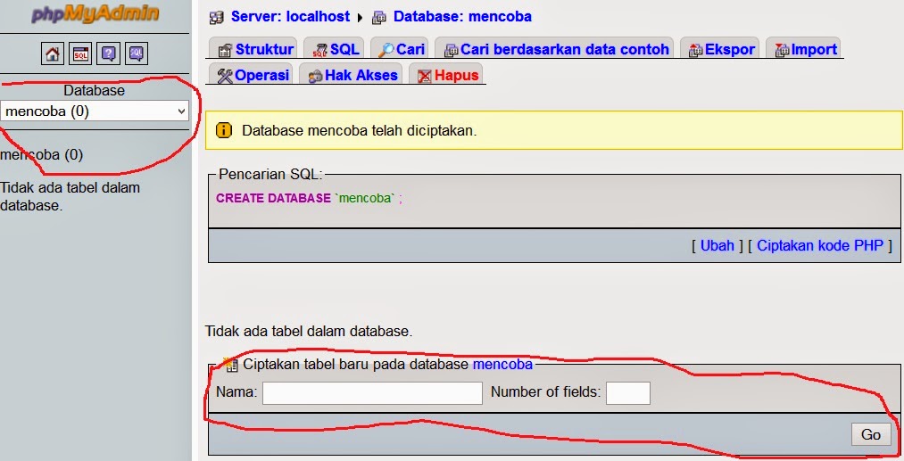 Membuat Database menggunakan Wamp Server | Mas Kentir