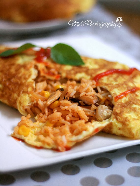 Min's Blog: 蛋包饭 Omurice （Japanese Omelette Rice）