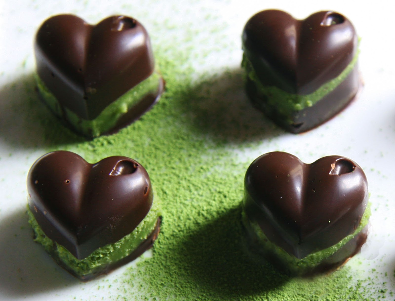 Green Tea Chocolate for Valentine's Day