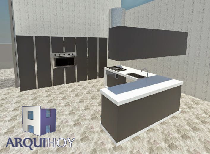 Familias Cocina Equipada H (RFA) | ArquiHoy-Revit