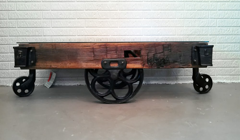 TIMBER ART: Factory Cart Coffee Table