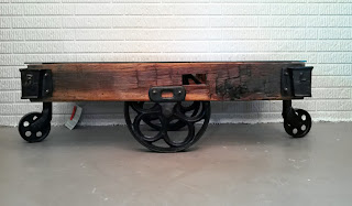 TIMBER ART: Factory Cart Coffee Table
