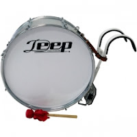 instrumentos de bandas de paz: bombo